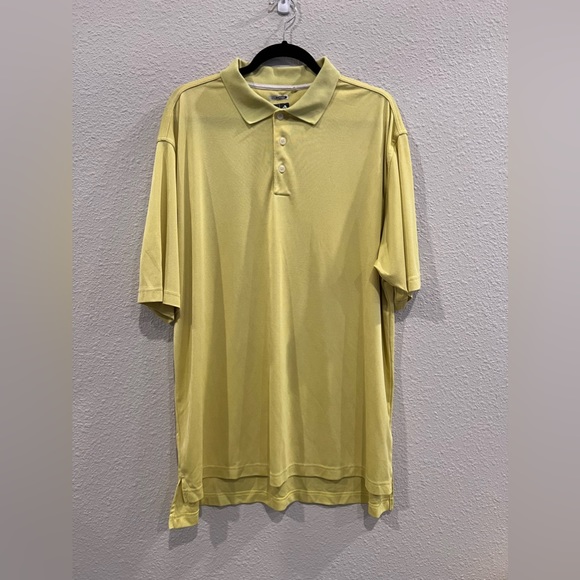 adidas | Shirts | Adidas Mens Climacool Yellow Mesh Short Sleeve Polo Size Xl Golf Polo A568 ...